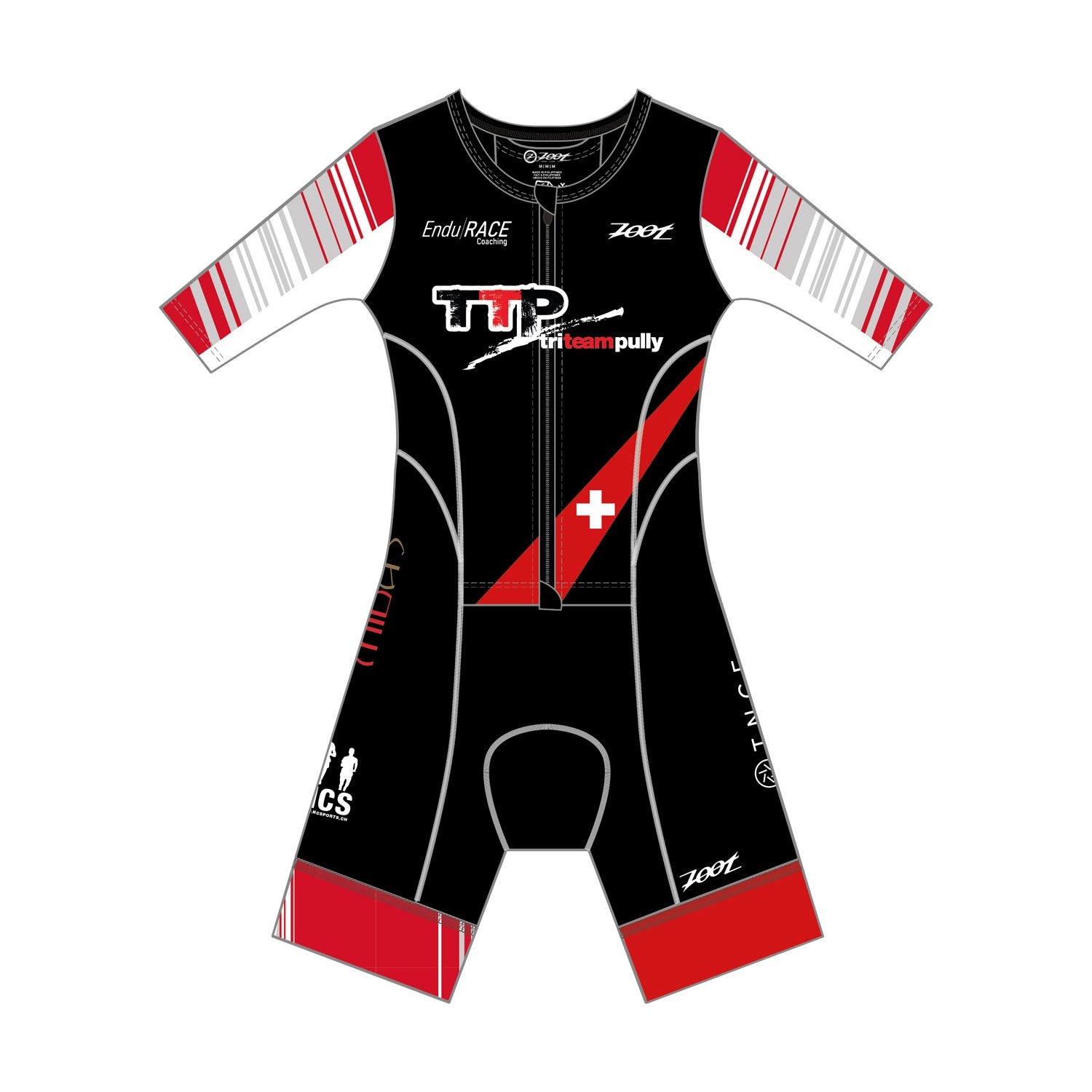 Womens LTD Triathlon Aero Full Zip Racesuit with name - Pully Triathlo